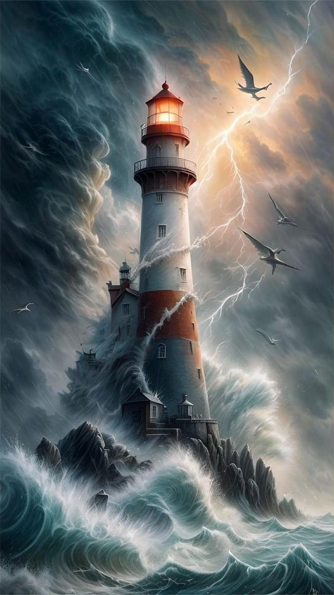 Lighthouse 5d Diy Diamond Painting Kits UK Handwork Hobby FL4850 ...