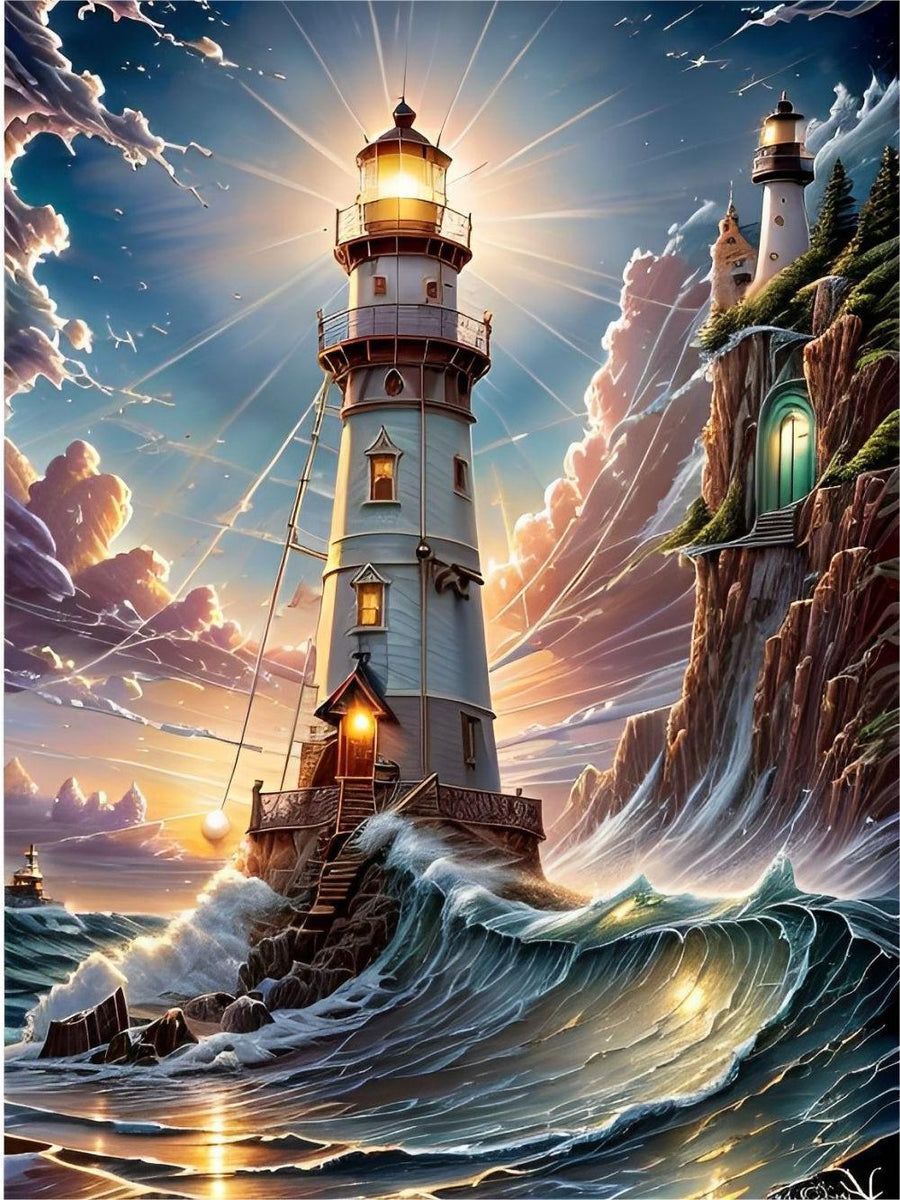 Lighthouse 5d Diy Diamond Painting Kits UK Handwork Hobby FL4502 ...