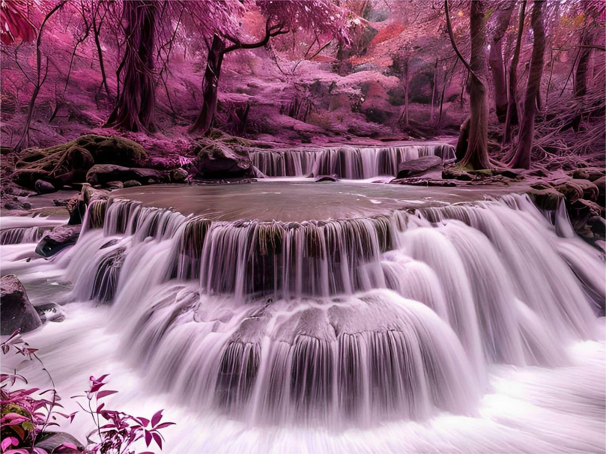 Waterfall 5d Diy Diamond Painting Kits UK Handwork Hobby FL4602 ...