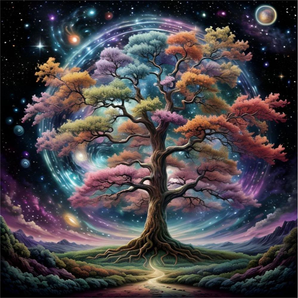 Tree 5d Diy Diamond Painting Kits UK Handwork Hobby FL4309 ...