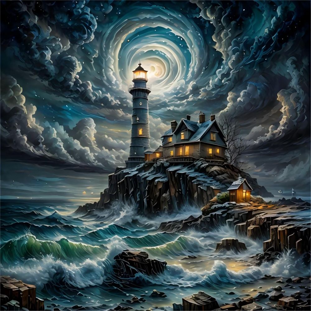 Lighthouse 5d Diy Diamond Painting Kits UK Handwork Hobby FL4322 ...
