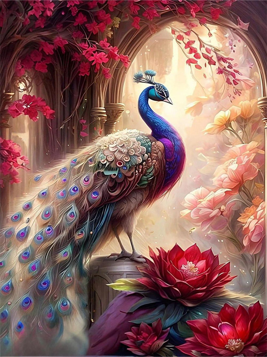 Peacock 5d Diy Diamond Painting Kits UK Handwork Hobby FL4394 ...