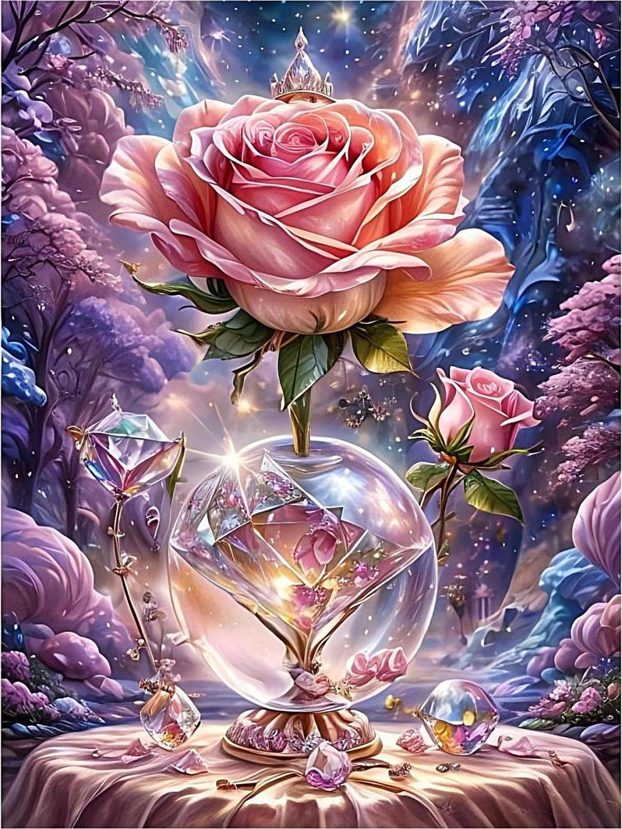 Rose 5d Diy Diamond Painting Kits UK Handwork Hobby FL4109 ...