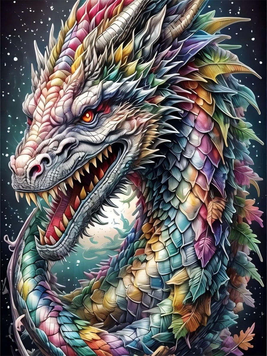 Dragon 5d Diy Diamond Painting Kits UK Handwork Hobby FL4471 ...