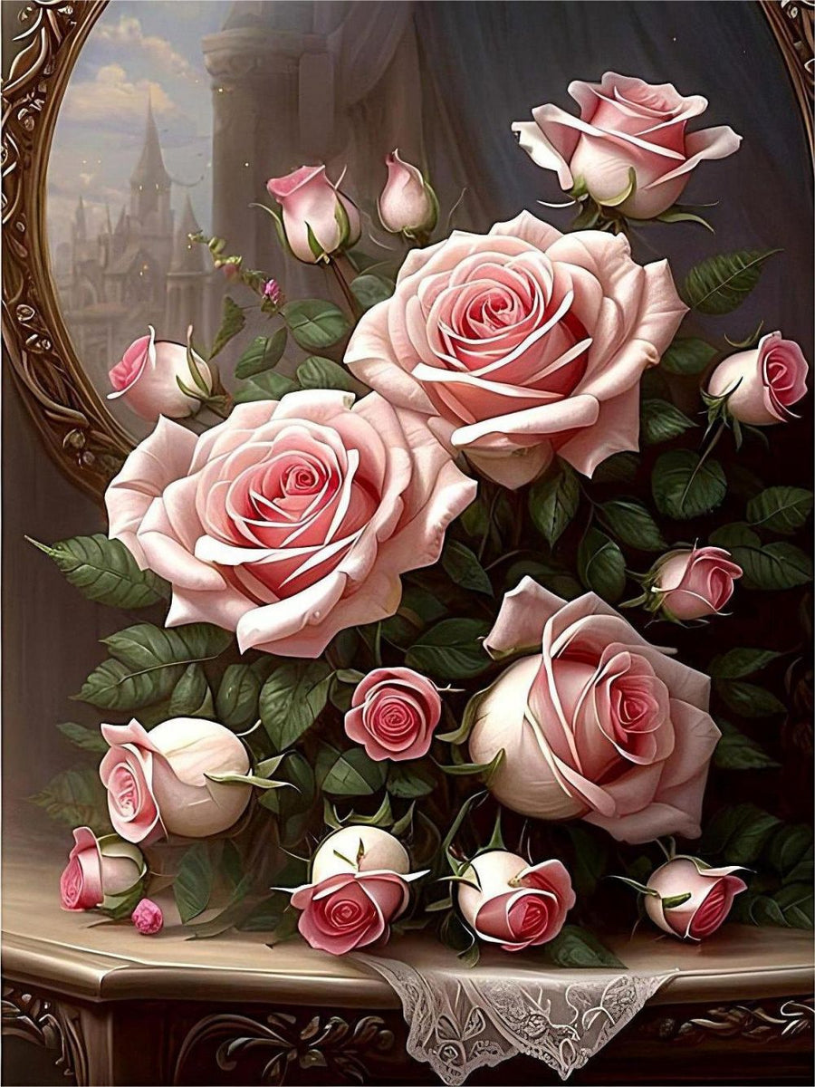 Rose 5d Diy Diamond Painting Kits UK Handwork Hobby FL4110 ...