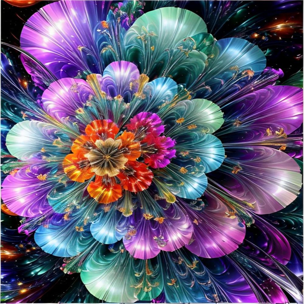 Flower 5d Diy Diamond Painting Kits UK Handwork Hobby FL4070 ...