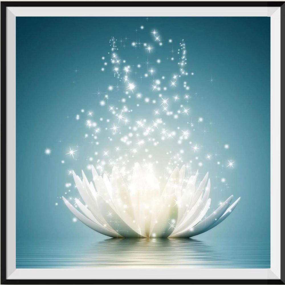 Lotus 5d Diy Diamond Painting Kits UK Handwork Hobby VM9727 ...