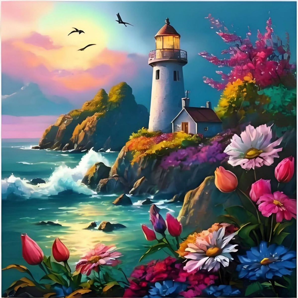 Lighthouse 5d Diy Diamond Painting Kits UK Handwork Hobby FL6247 ...