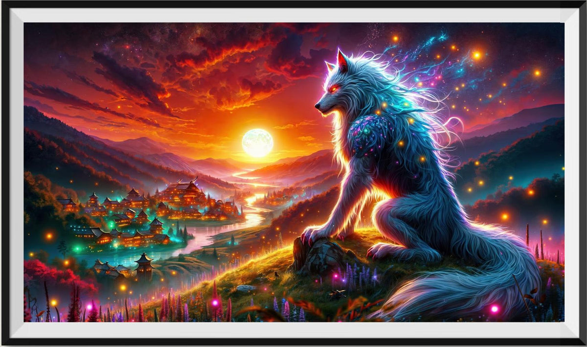 Wolf 5d Diy Diamond Painting Kits UK Handwork Hobby FL8324 ...