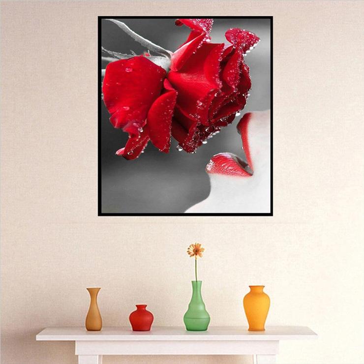 Rose 5d Diy Diamond Painting Kits UK Handwork Hobby VM2003 ...