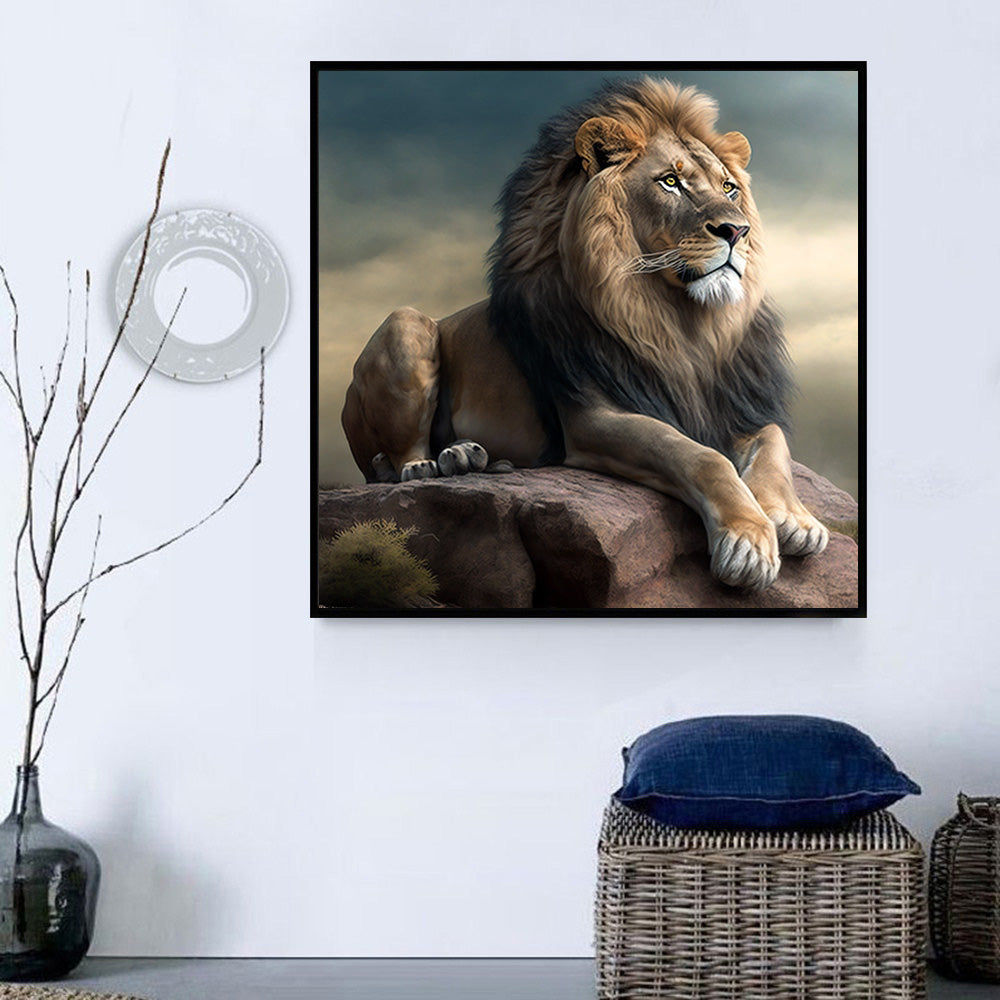 Lion 5d Diy Diamond Painting Kits UK Handwork Hobby MJ9186 ...